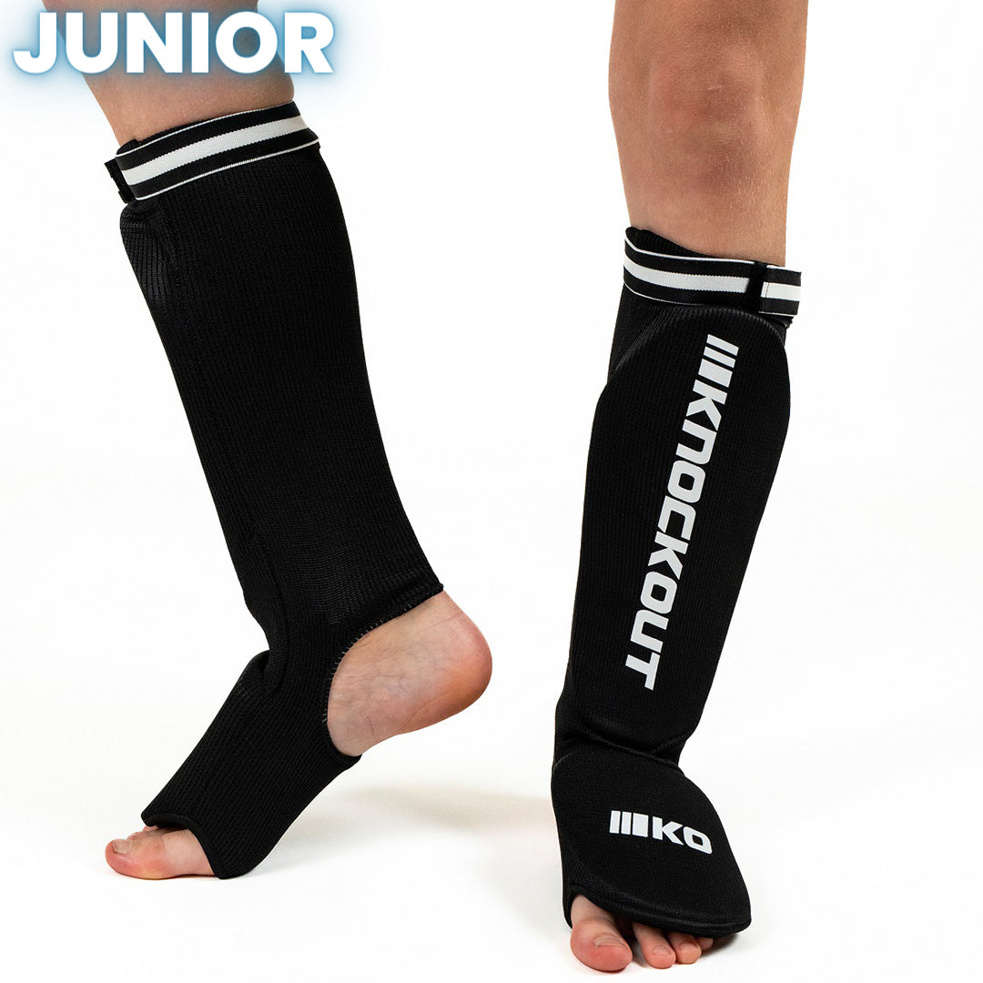 Knockout Shin Guards Kickboxing Kids Small Cotton – Knockout Fightgear
