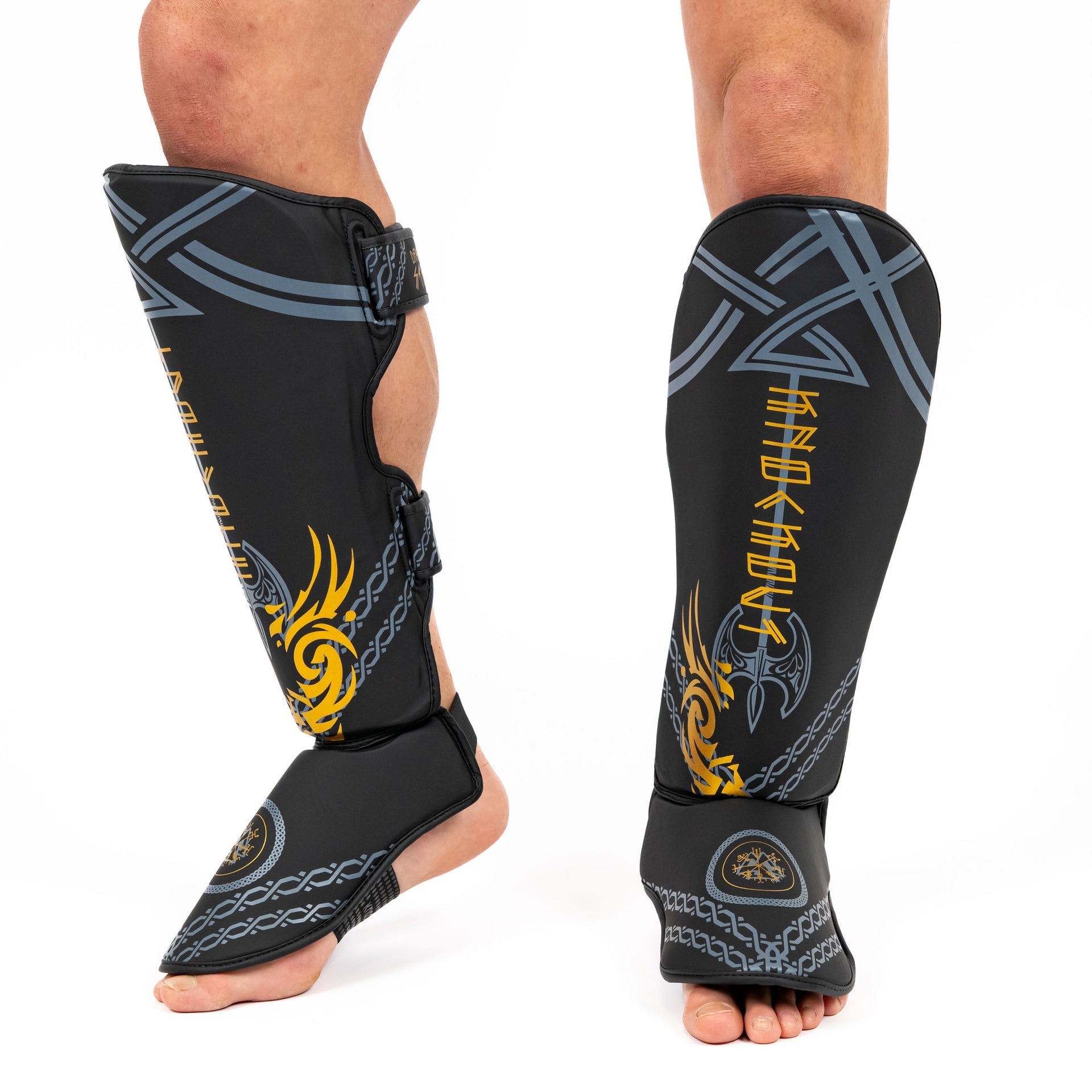 Knockout Shin Guards Kickbox Drakkar V1 – Knockout Fightgear